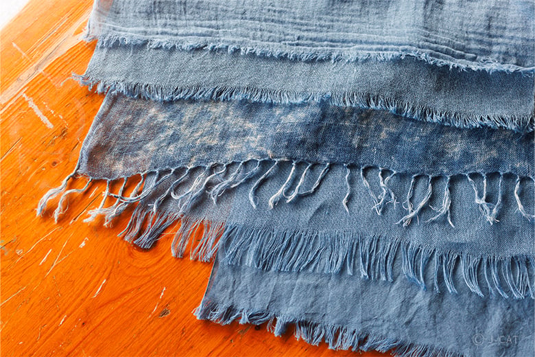 Traditional “Japan Blue” Fermented Indigo Dyeing Experience in a Lush ...