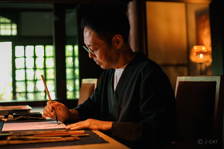 Learn Suiboku-ga Ink Painting Privately from a Kyoto Artist